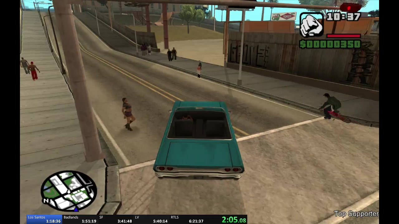 【圣安地列斯】GTASA最快通关 全任务 世界纪录6小时19分59秒 全...
