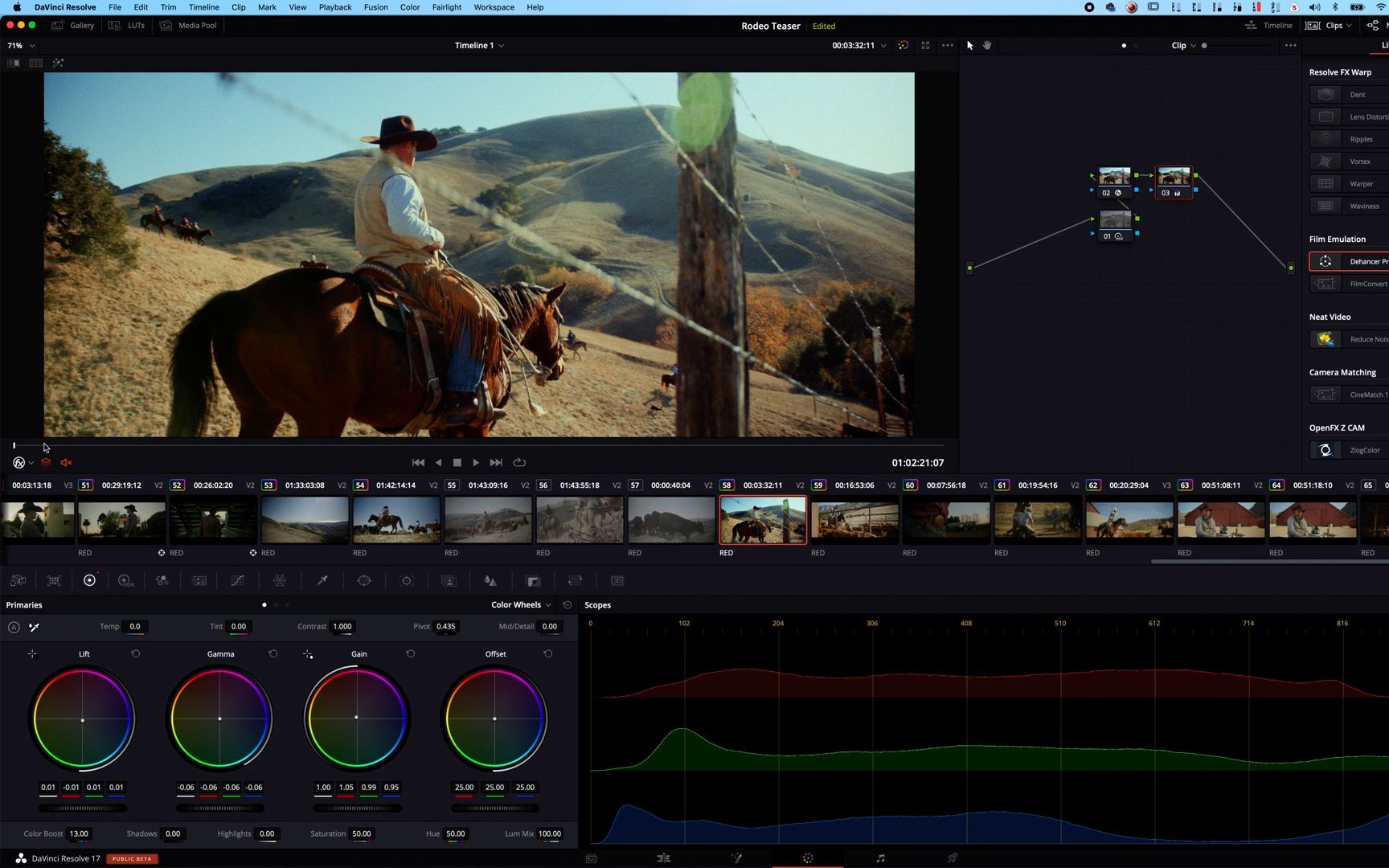达芬奇电影胶片模拟工具 Dehancer PRO OFX 2022 5.3 Mac & Win 共...