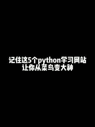 五个Python学习网站,让你从菜鸟变大神