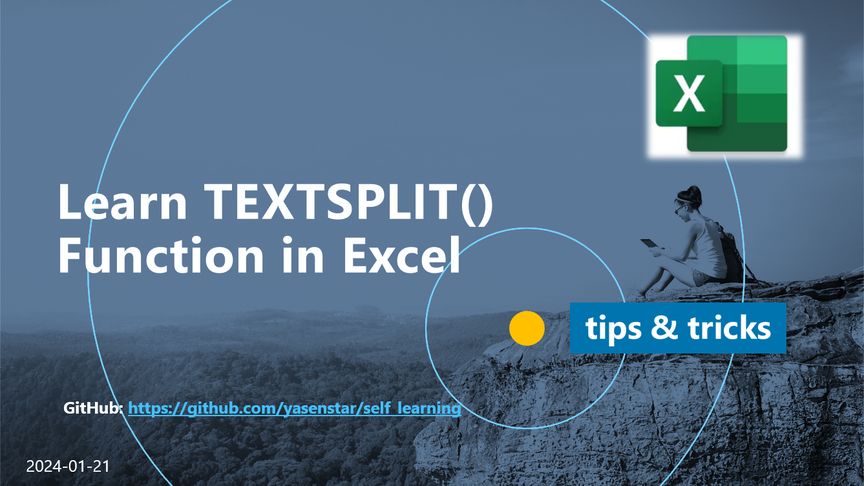 Excel Tip 技巧分享 - TEXTSPLIT function 文本拆分