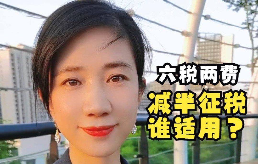 会计实操:六税两费减半征税谁适用?