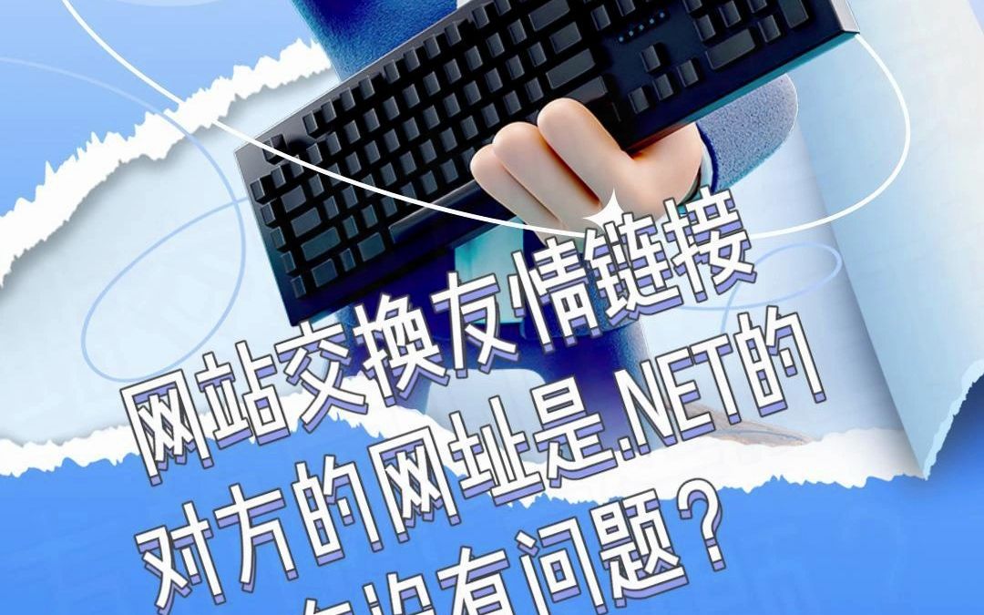 网站交换友情链接,对方的网址是.net的,有没有问题?