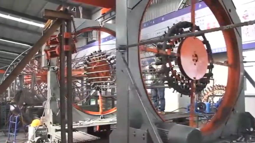 山东佳信——数控钢筋笼滚焊机操作视频