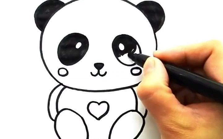 【简笔画】儿童简笔画教程 可爱小熊猫