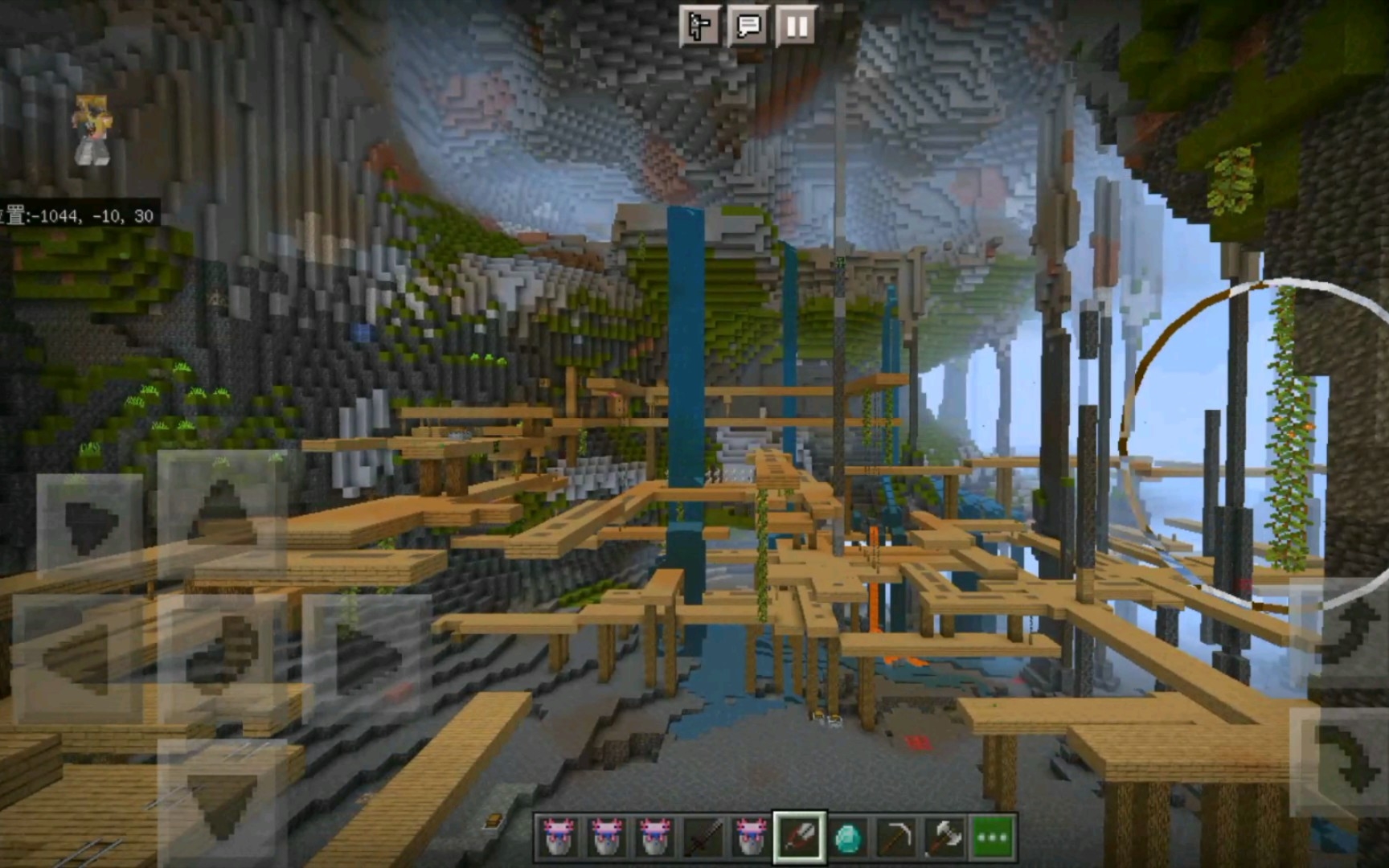 你可见过如此大的废弃矿井+繁茂洞穴嘛?![我的世界地图分享]