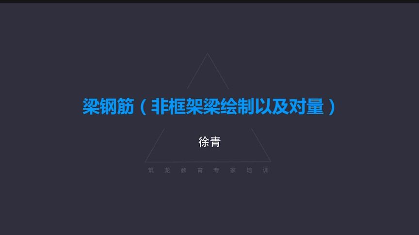 013-梁钢筋(非框架梁绘制以及对量)