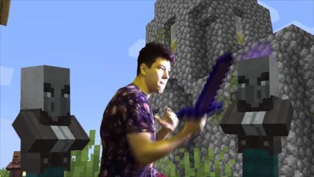 我的世界MC动画:真人在MC世界