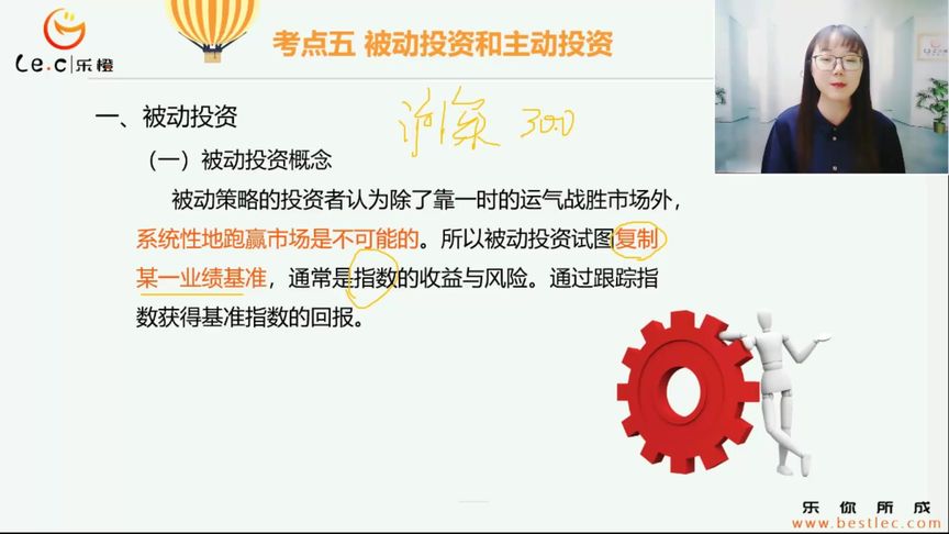 第七章 考点5 被动投资和主动投资