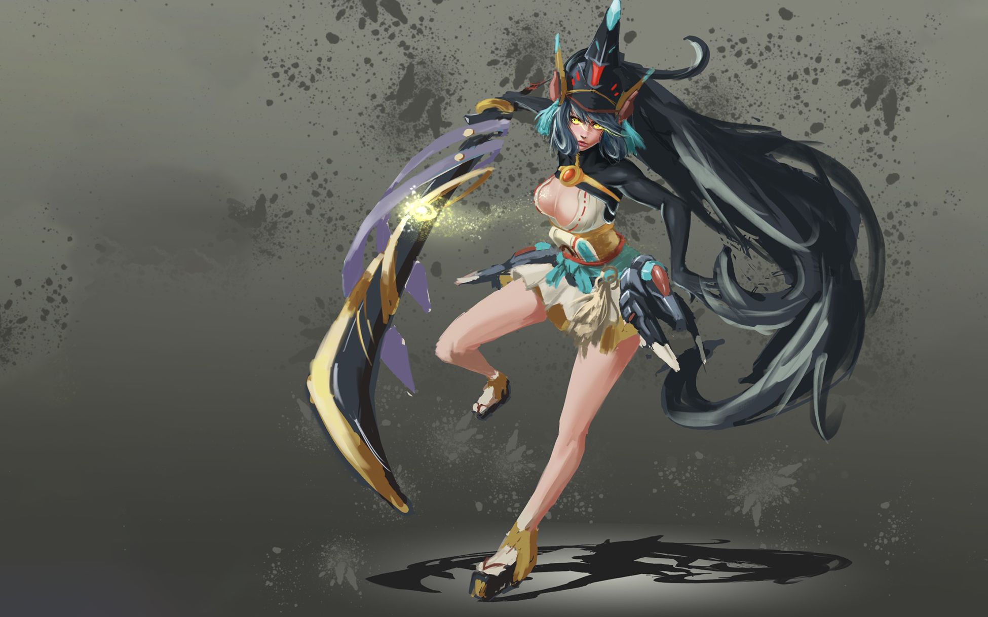 【3D建模】妖刀姬3DMAX角色模型搭建,女性角色改模