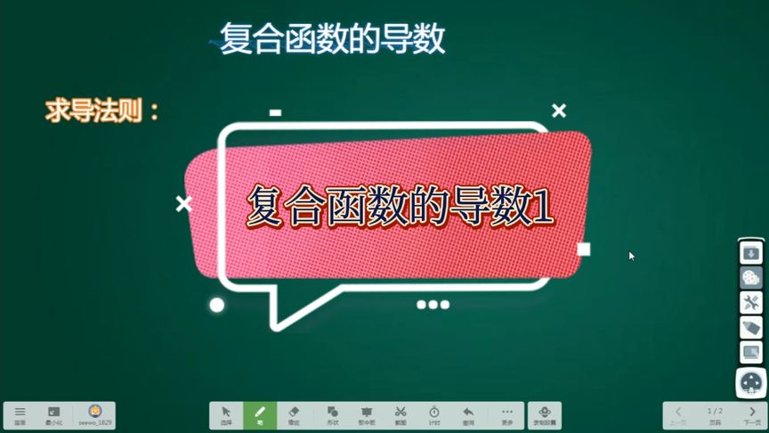 复合函数的导数1,掌握这个法则,就可以了:由外向内,层层求导