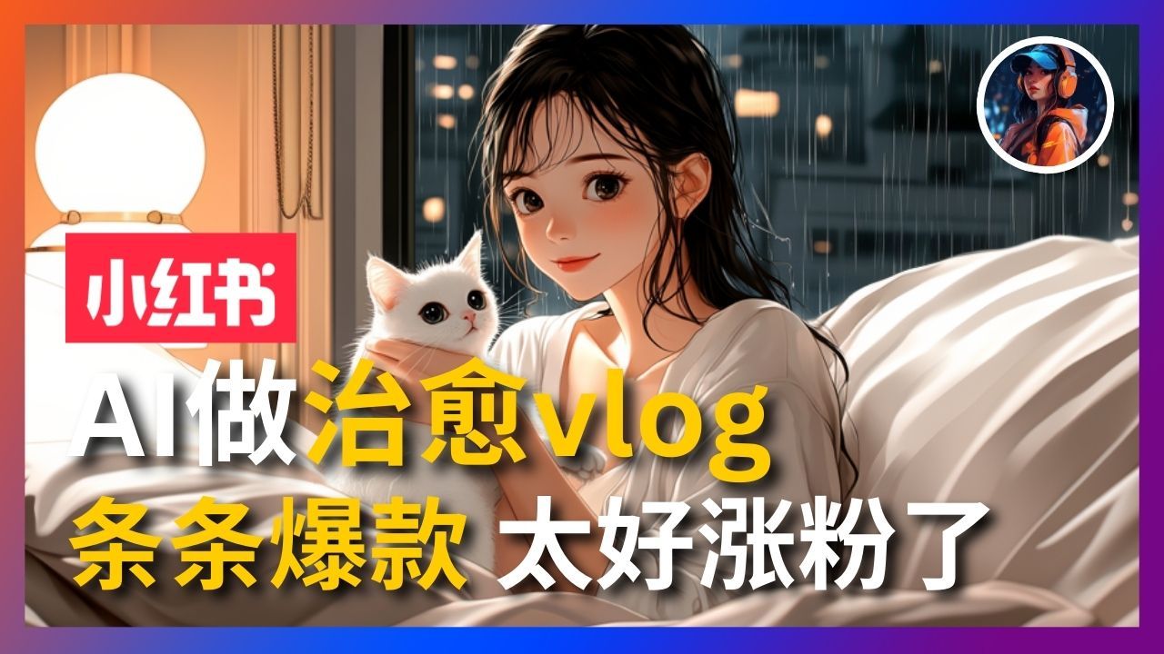 【AI变现指南保姆级教程】用AI做治愈动画vlog视频,条条爆款,太好涨粉...
