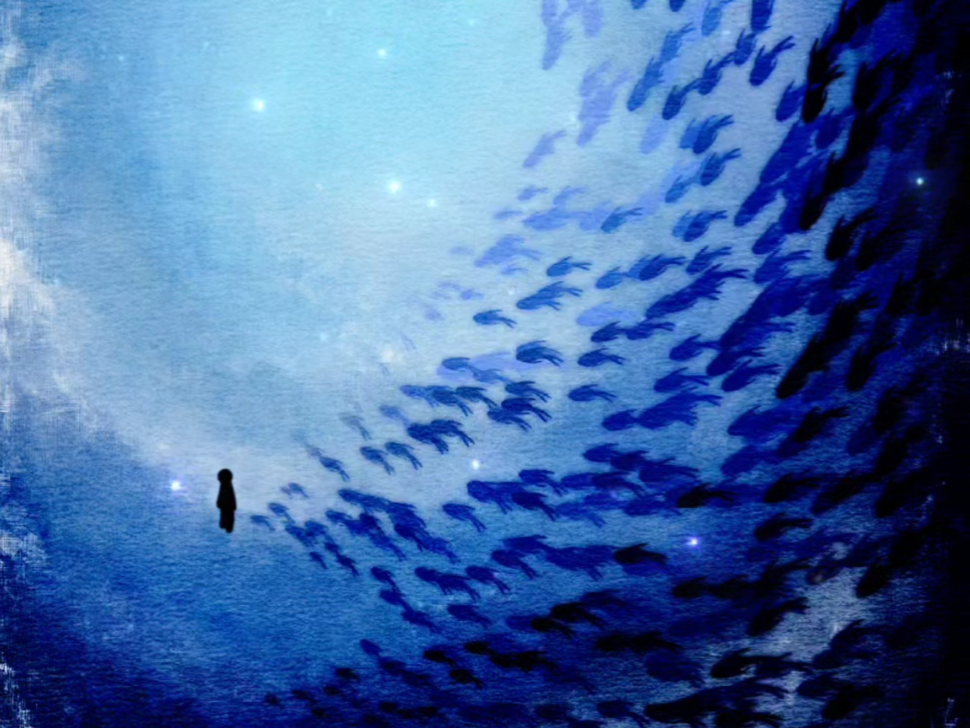 画世界Pro绘画教程 ‖ 孤独与群像