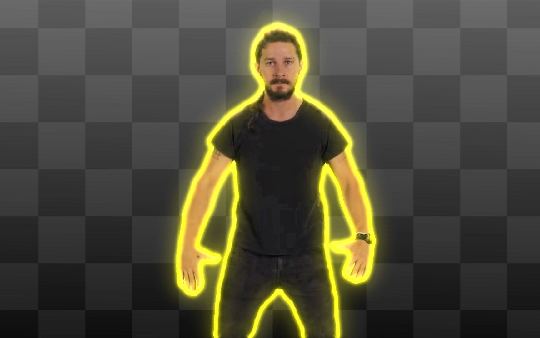 用AE制作人物描边发光效果