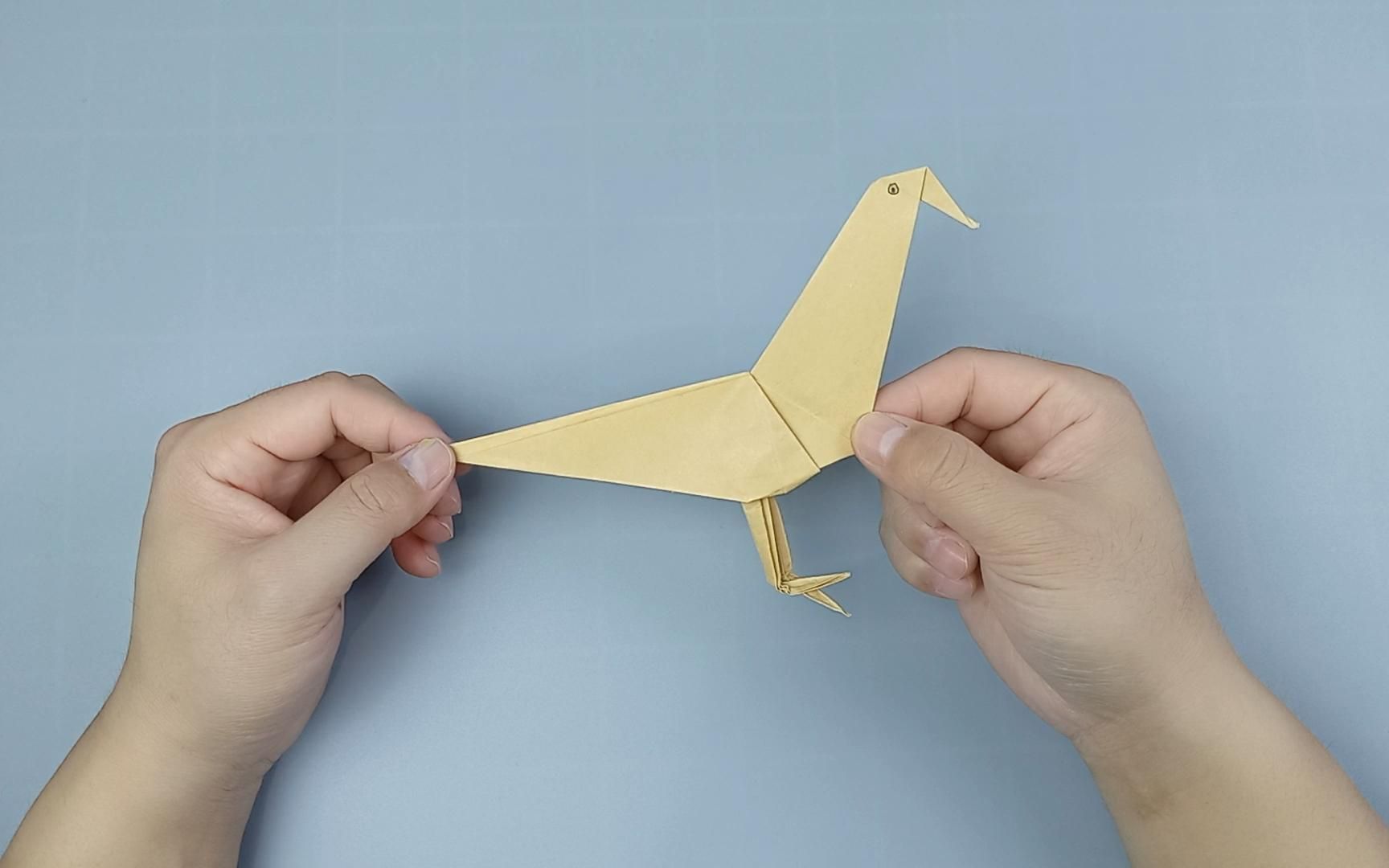 折法最简单的仿真小鸟,一看就懂,一学就会