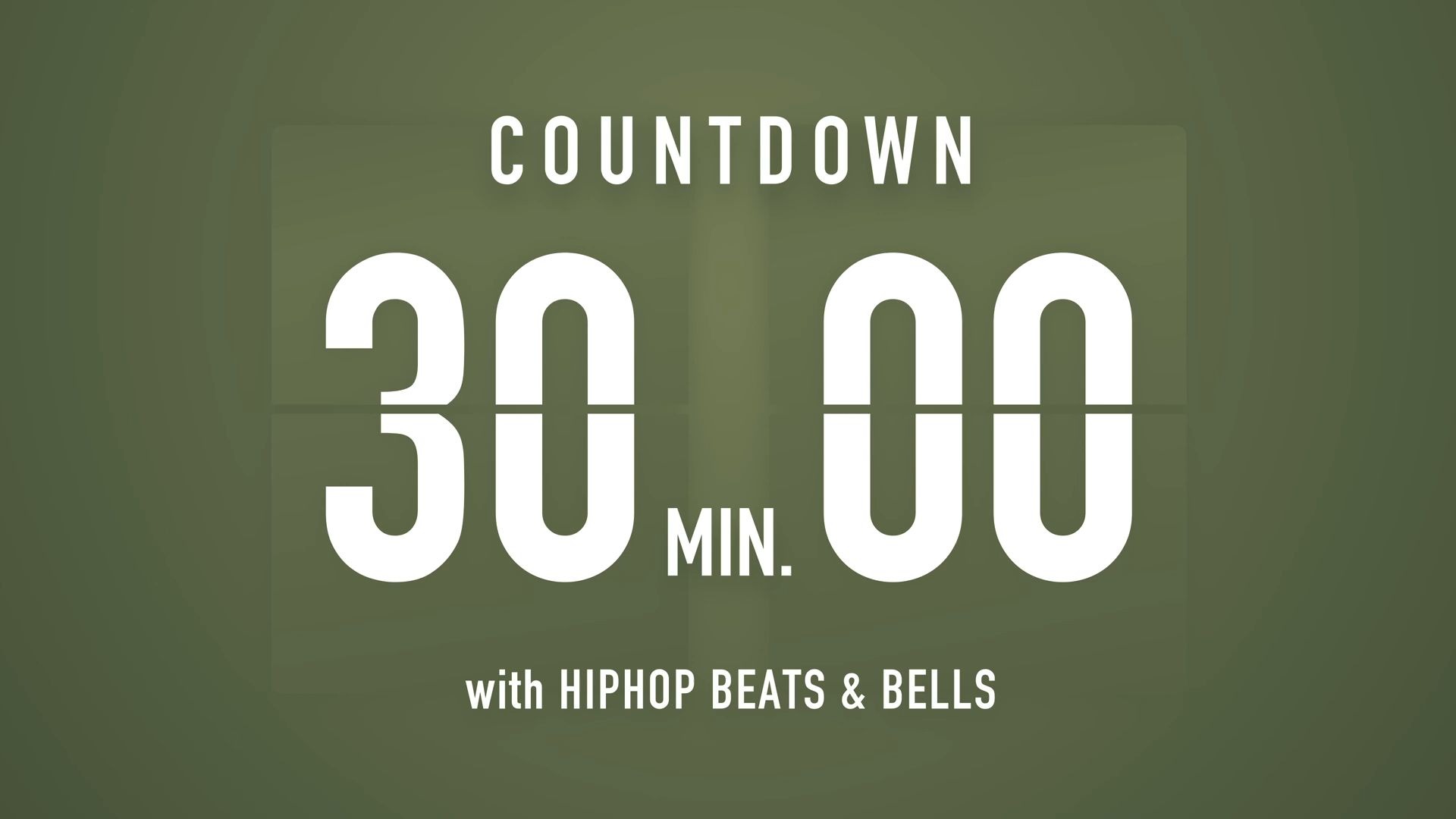 ...30分钟HIP HOP BEATS节奏音乐ߎ� 倒计时器 苔绿色翻页时钟计时...