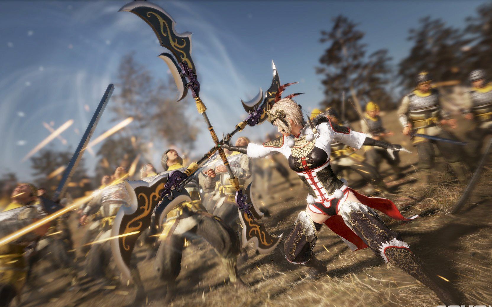 三国无双8 吕布下邳殒命,吕玲绮奋勇冲杀!【DLC武器十字戟】