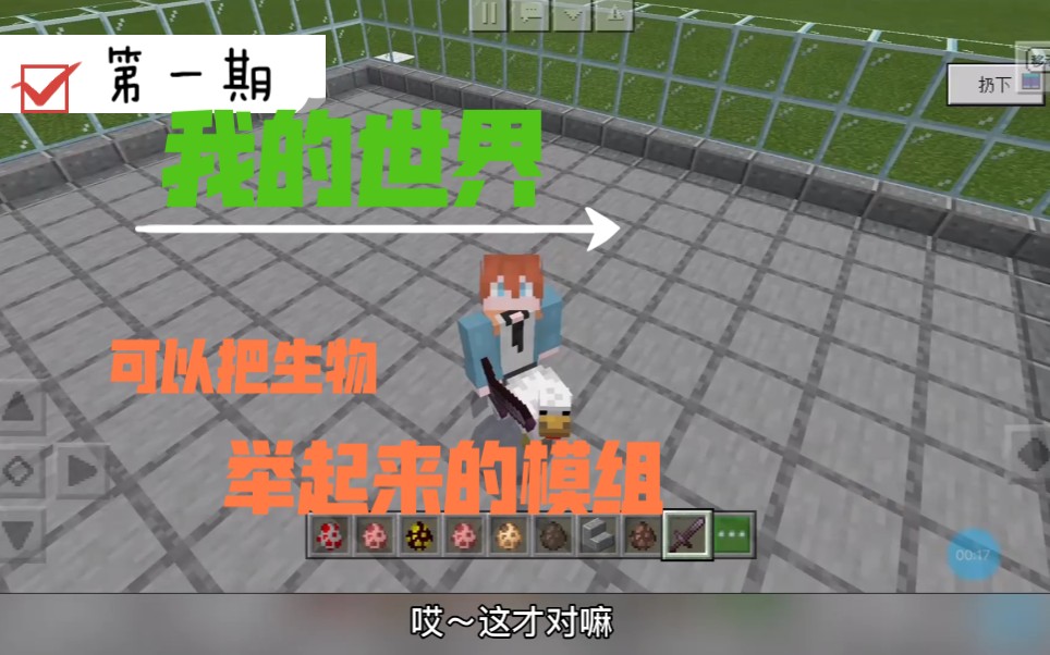 我的世界模组试玩01:可以把生物举起来的模组,还可以拿村民当盾牌!