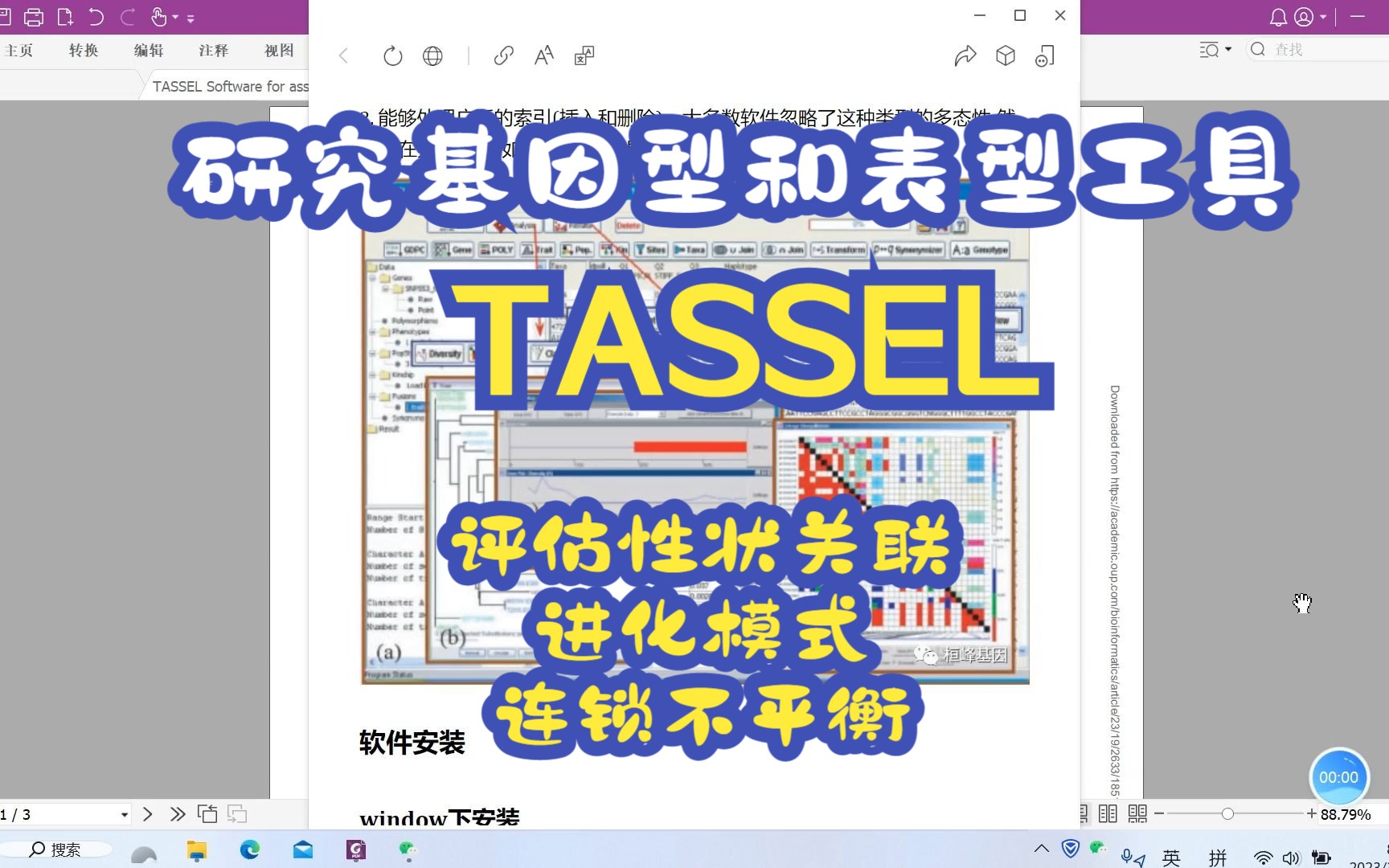 DNA 16. SCI 文章研究表型与基因型之间的关系工具(TASSEL)