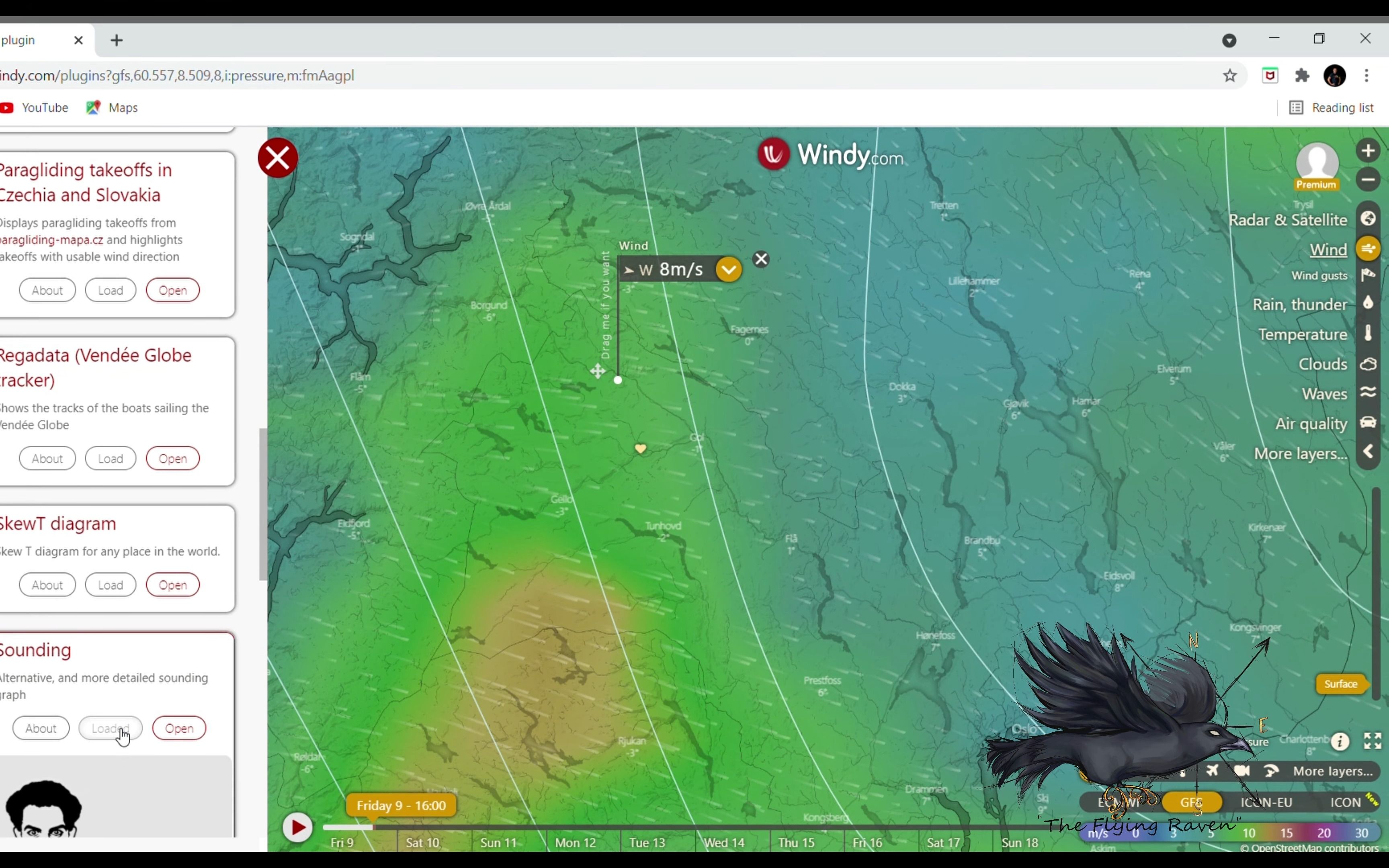 滑翔伞装备-软件-windy-如何使用探空”