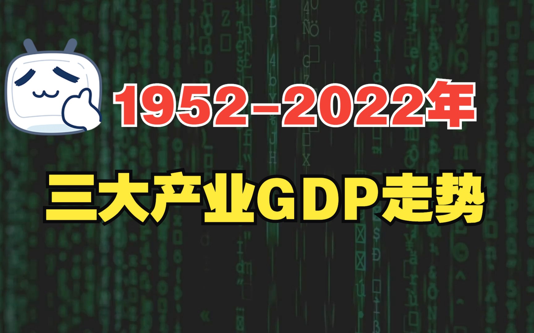 1952-2022年中国三大产业GDP趋势,第三产业崛起速度超乎你想象!