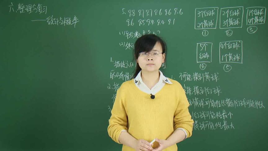 人教版小学数学6年级,下册,整理复习-统计与概率