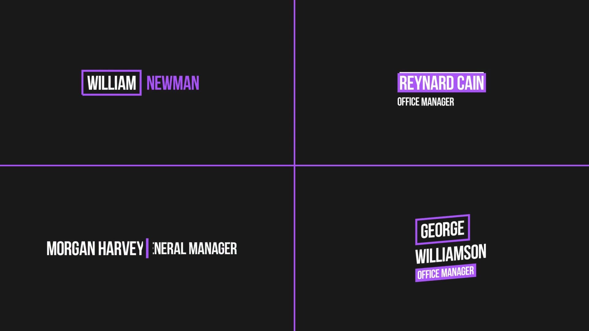 PR特效文字标题模板