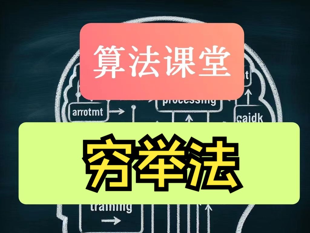 负基础算法学习---穷举法