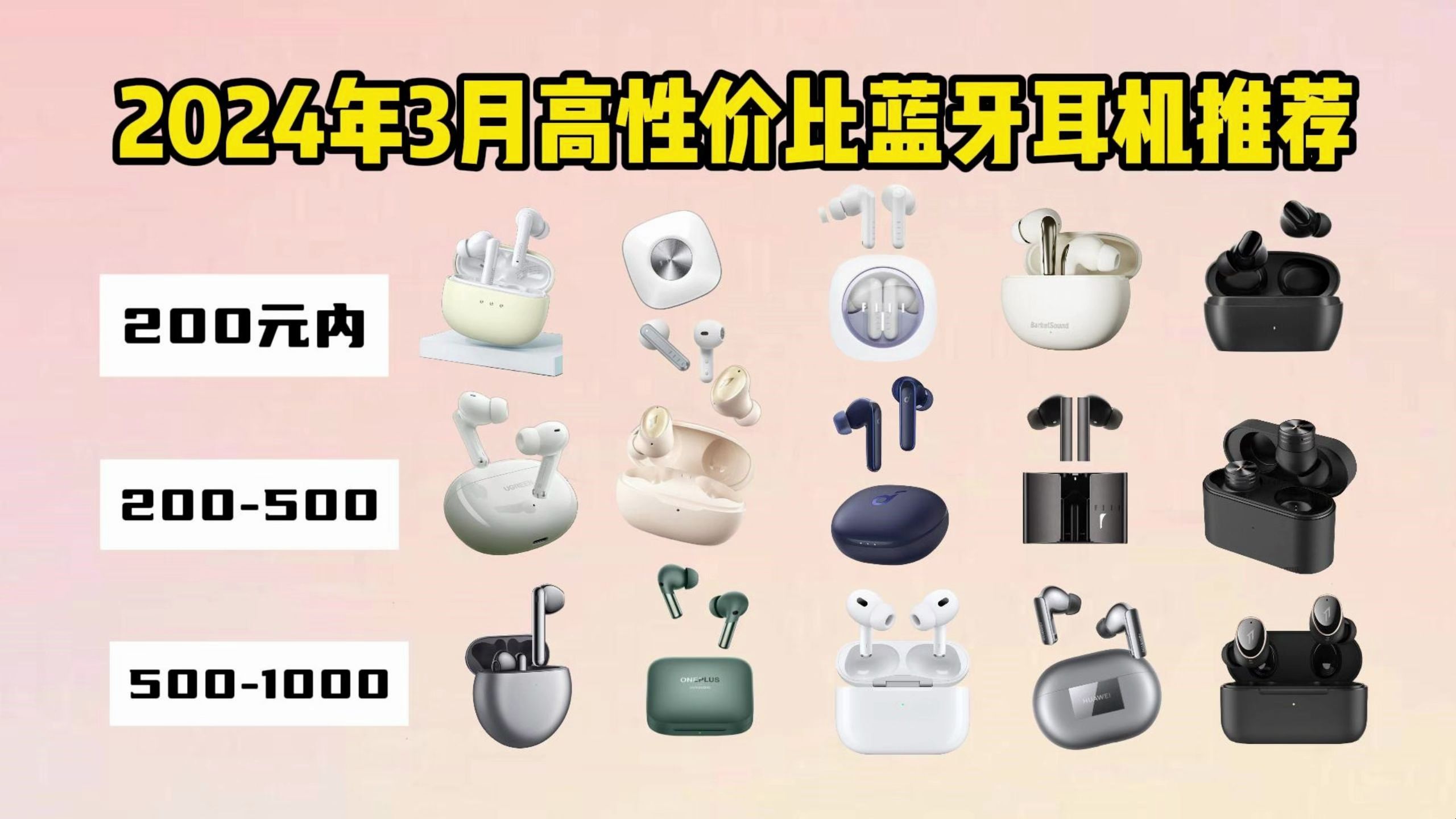 ...入耳式/半入耳式不同价位、高性价比!学生党闭眼可入!(倍思、小米、...