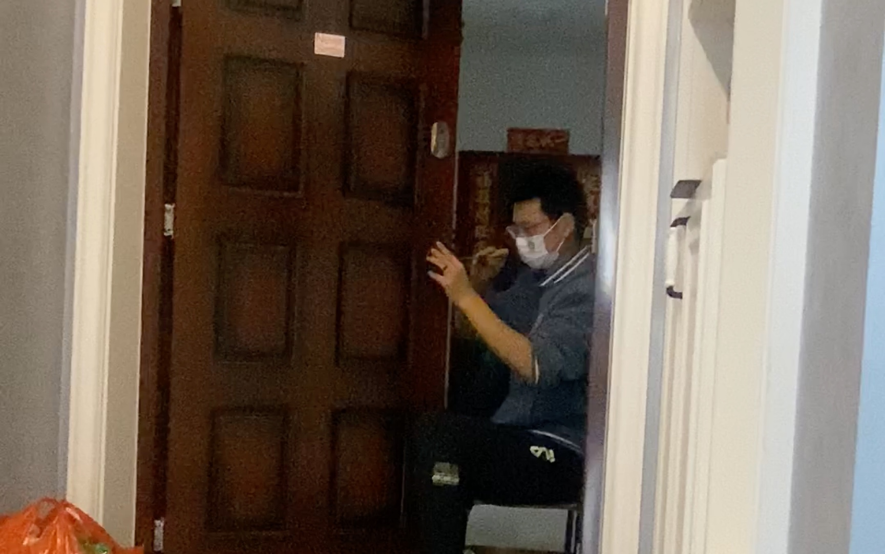 第一次装指纹锁的全部过程