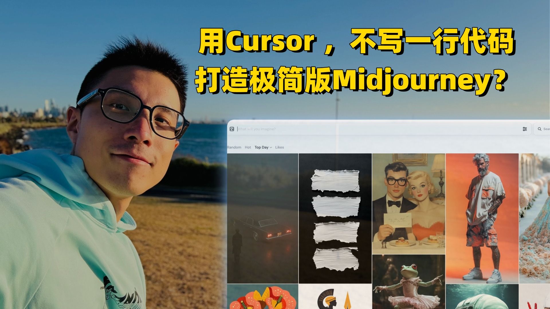 【教程】不写一行代码!开发个Midjourney?前端/登录注册/支付充值/AI生...