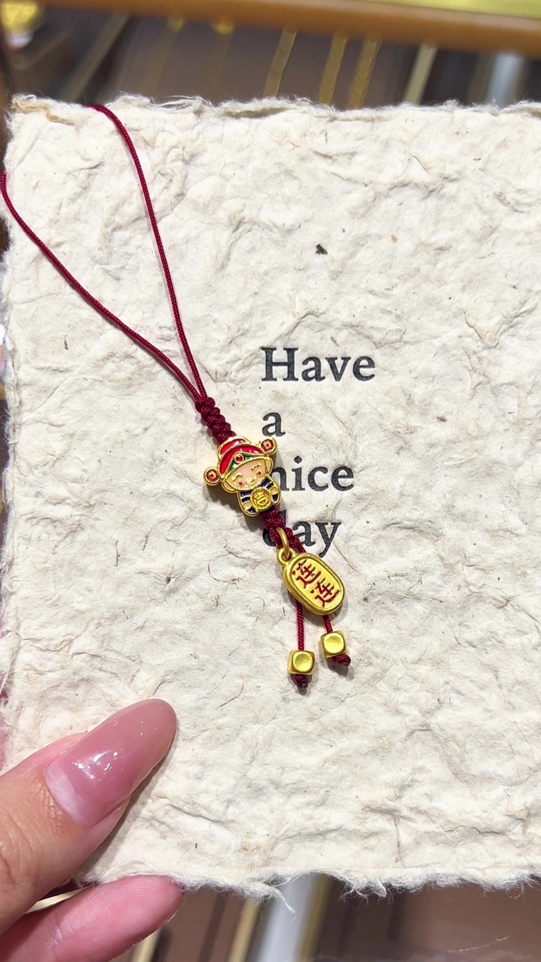 爆款黄金财神手机链‼️ߘ� 老天保佑金山银山全都有ߔ� #足金999 ...