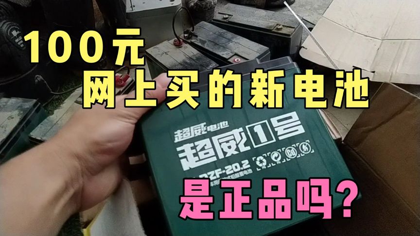 100元一个,网上买的电动车新电池是正品吗?
