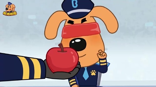 安全警长:啦咘啦哆警长太牛了,苹果坏掉了,它蒙着眼都能闻出来