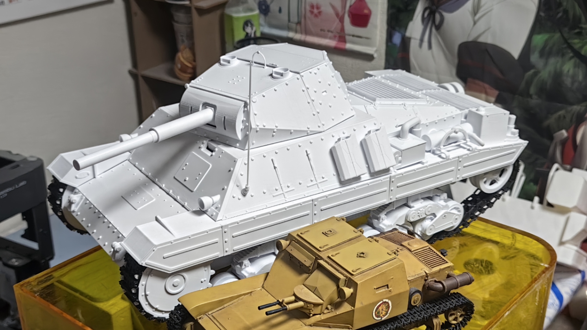 3D打印 1/16 意大利P-40遥控坦克 「野跑测试」【统帅的新车】