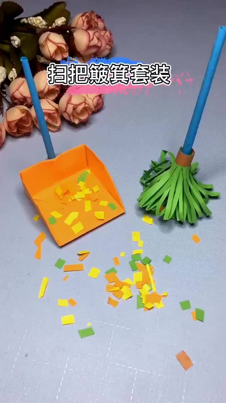 扫把簸箕套装,一起和宝宝打扫卫生吧