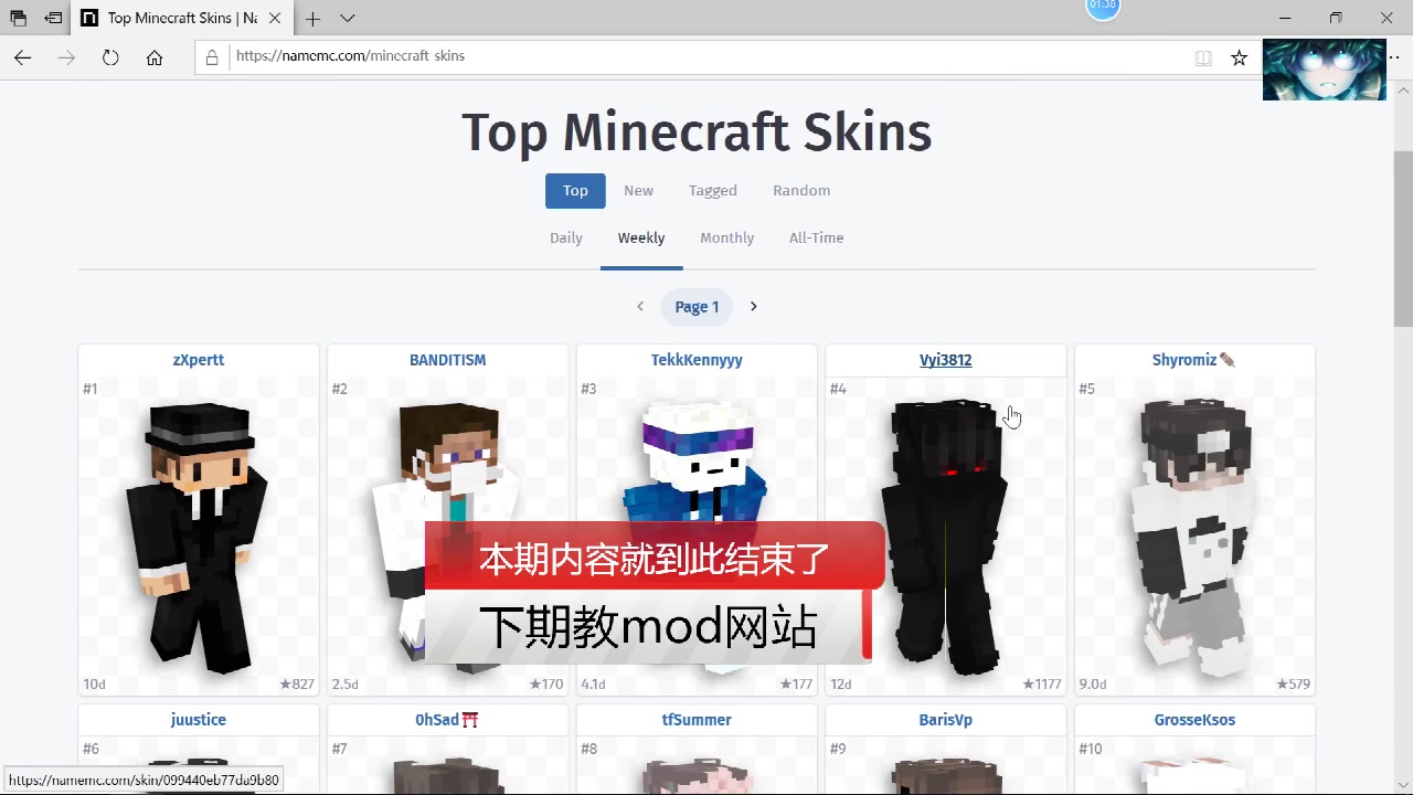 mc国外的皮肤网站