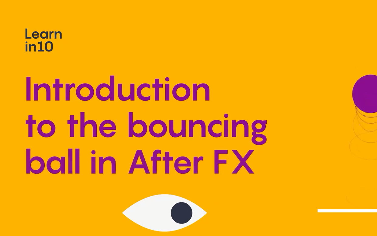 AE教程-制作简单的小球弹跳MG动画 Skillshare – Introduction to the ...