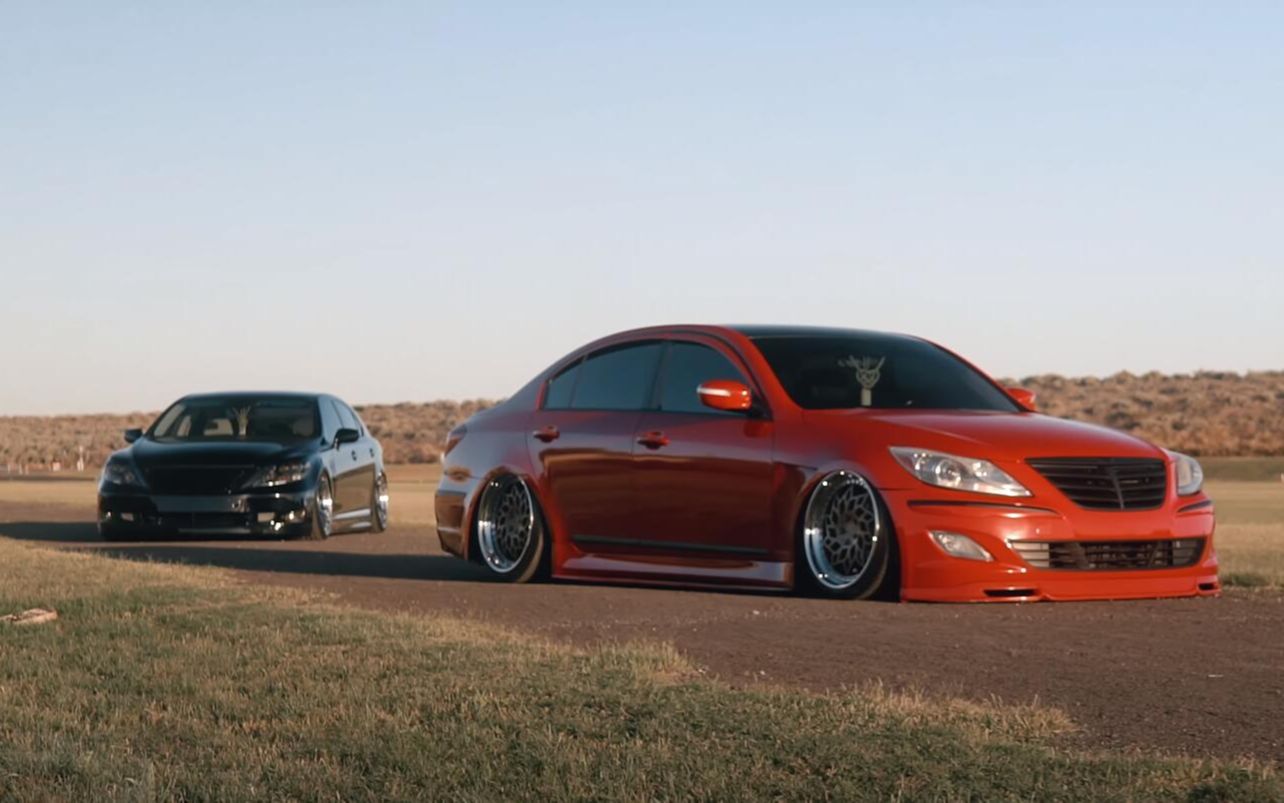 【4K | VIP的碰撞 雷克萨斯LS 460 x 现代捷恩斯】Lexus LS 460 x ...