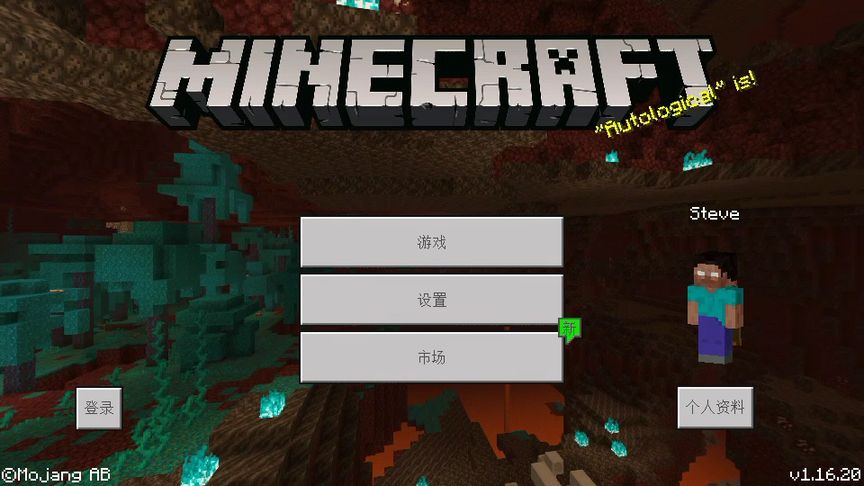 今天教你们怎么在我的世界基岩版和测试版。换皮肤。