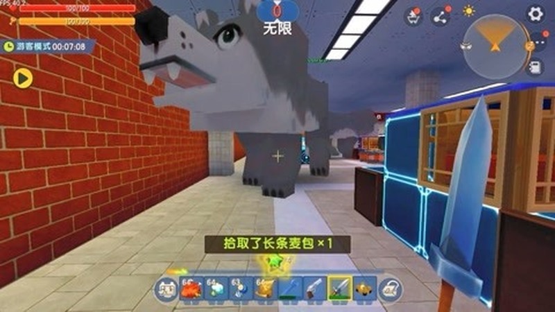 迷你世界:无颜化身西部靓仔挑战稻草人