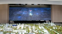 实体沙盘模型+数字视觉内容+LED屏+触控一体机施工完成,专业模型...