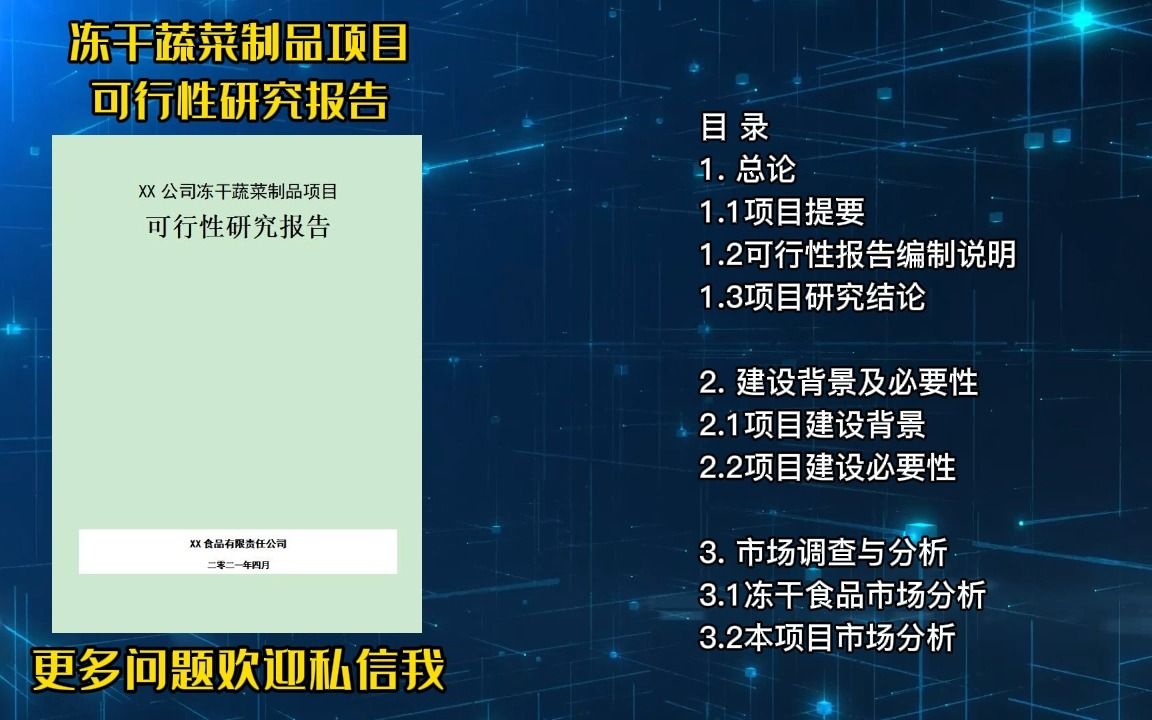 冻干蔬菜制品项目要申报,你应该看看这份可行性研究报告