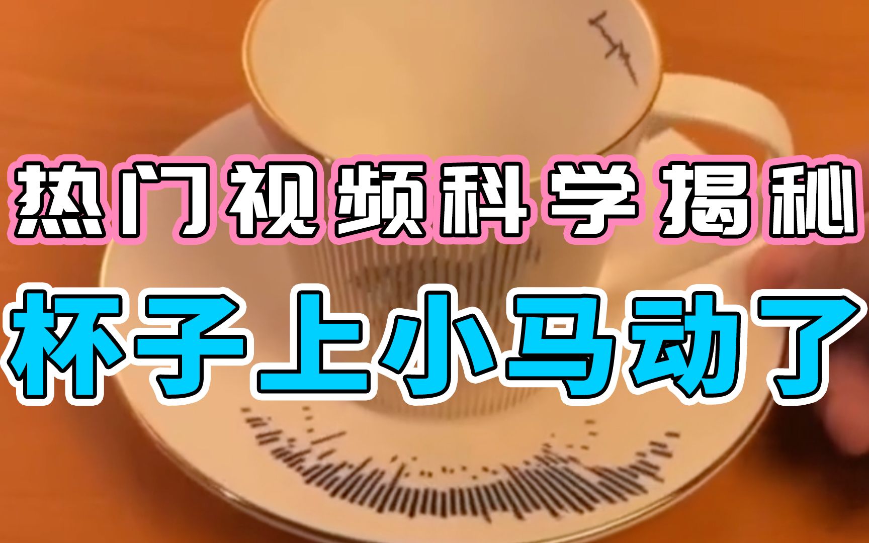 【水水劳斯】揭秘网络热门视频里的科学原理|有趣的杯子和盘子,一放...
