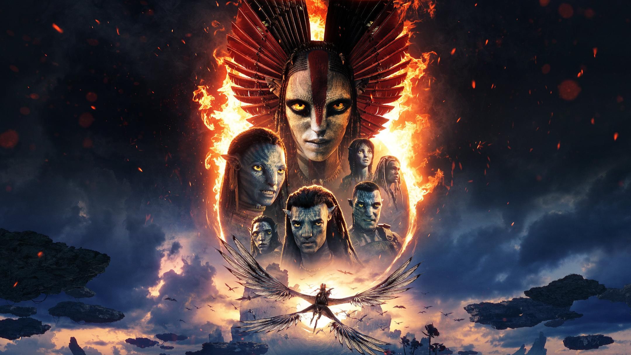 特效巅峰!史诗科幻大片《阿凡达3:火与烬》发布内地定档预告,片长195...