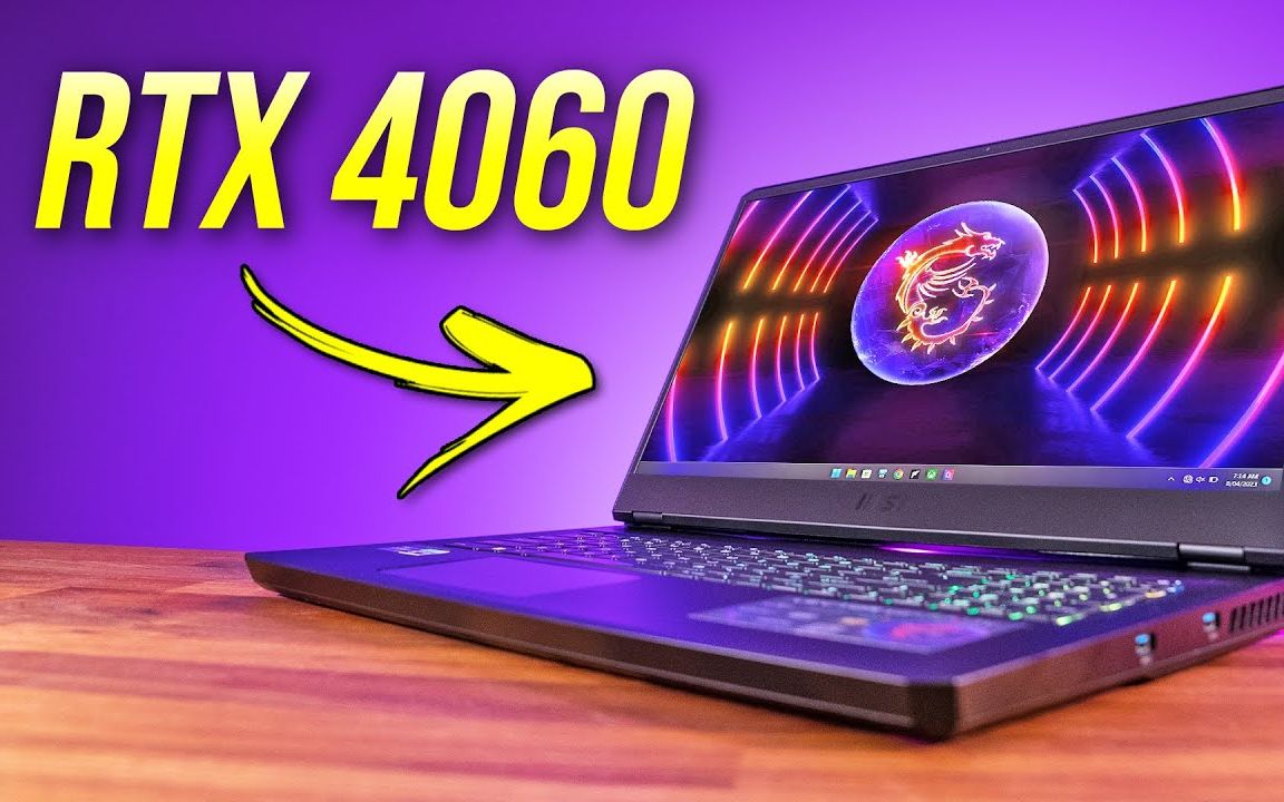 【笔记本测评】个人第一台英伟达RTX 4060游戏本!微星MSI GP77...