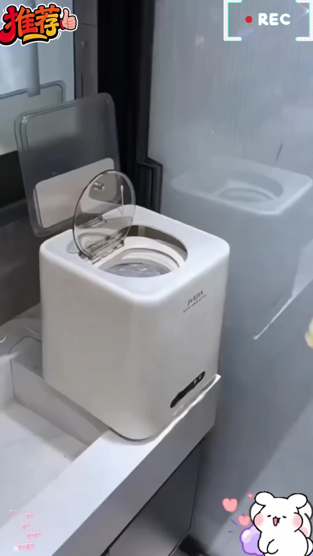 迷你全自动洗衣机,太方便了#洗内衣内裤,袜子太方便#迷你洗衣机 #...