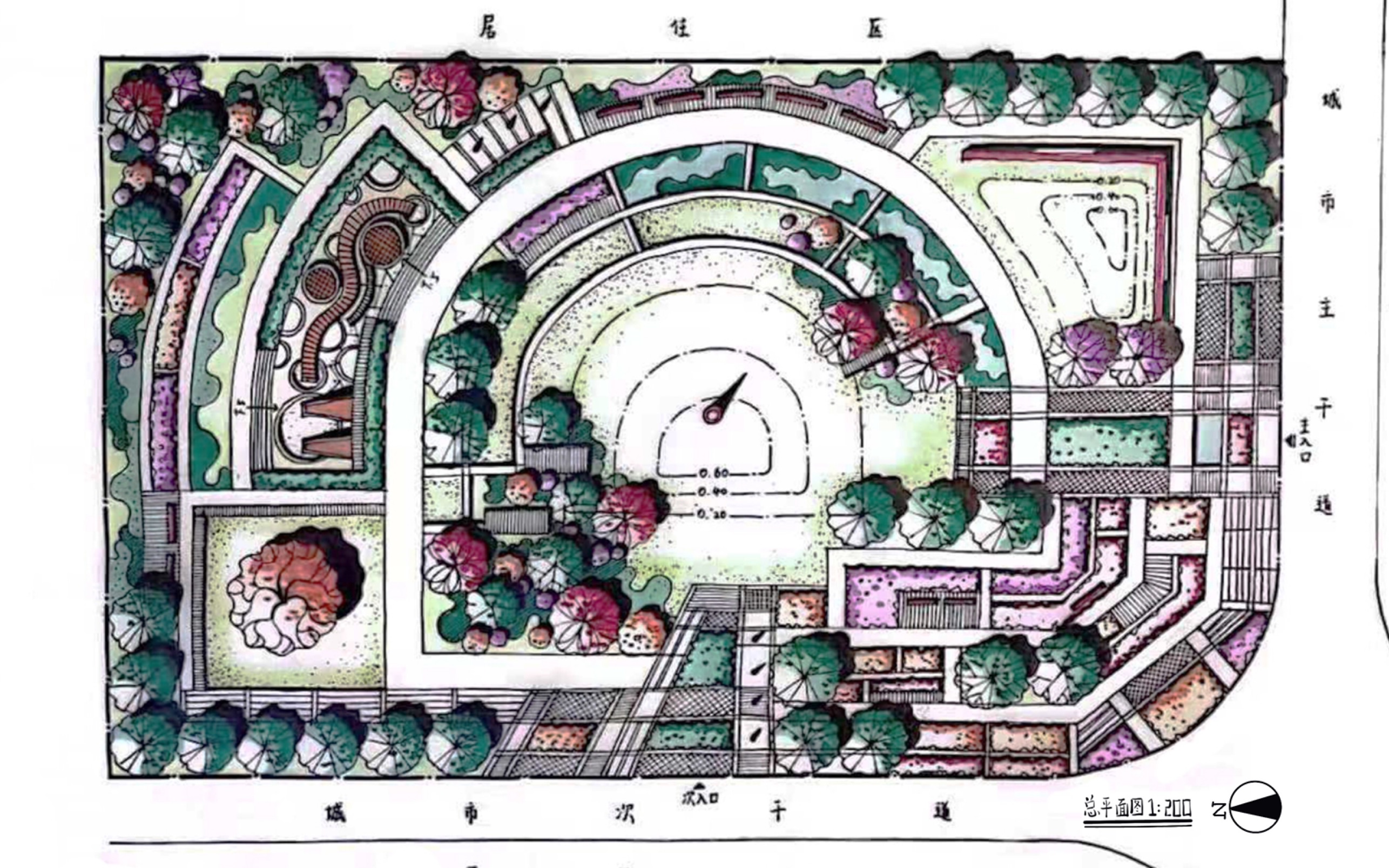 【康养公园设计】2023福建农林大学景观快题绘制讲解——“阳康”...