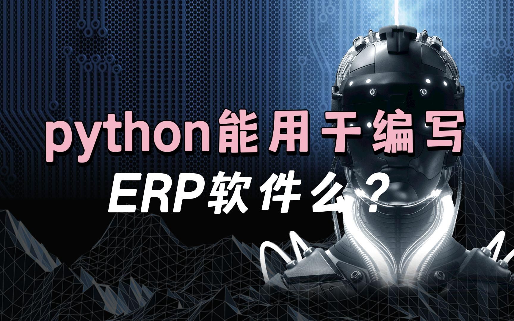 python能用于编写ERP软件么?