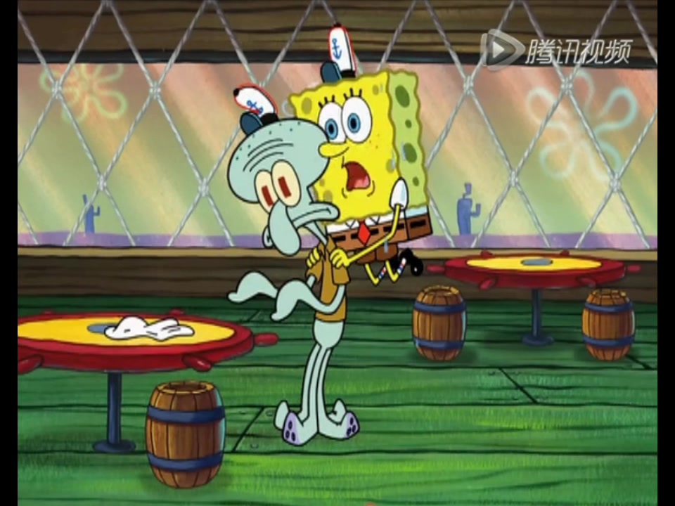 [互动视频](7)一口气看完两集海绵宝宝!《帮珊迪看家》和《比奇堡抒情...