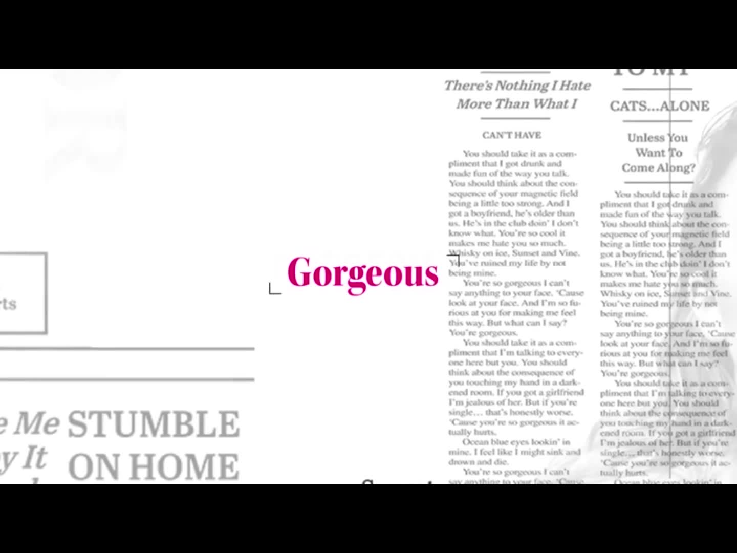 【Taylor Swift】Gorgeous(官方歌词MV 中英字幕)